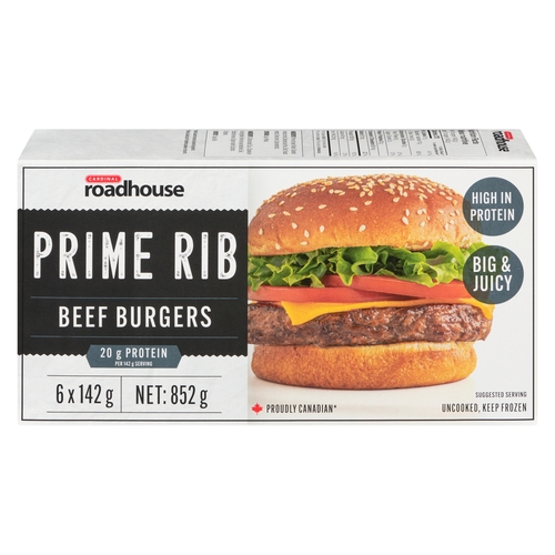 Buy Cardinal Roadhouse Burgers Prime Rib Beef 852 g | Safeway Canada