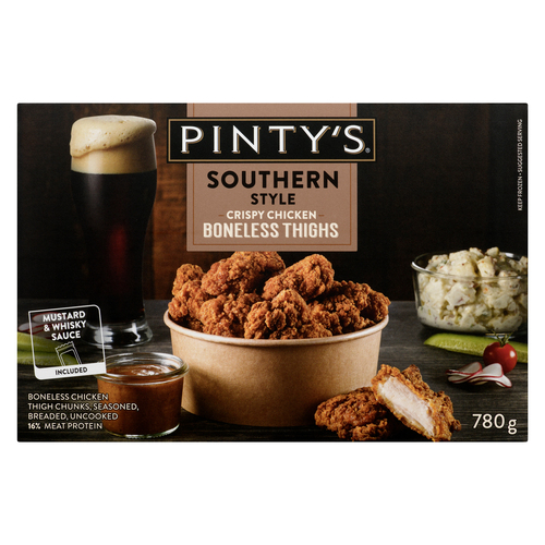 Buy Pinty's Frozen Crispy Chicken Boneless Thighs Southern Style 780 g ...