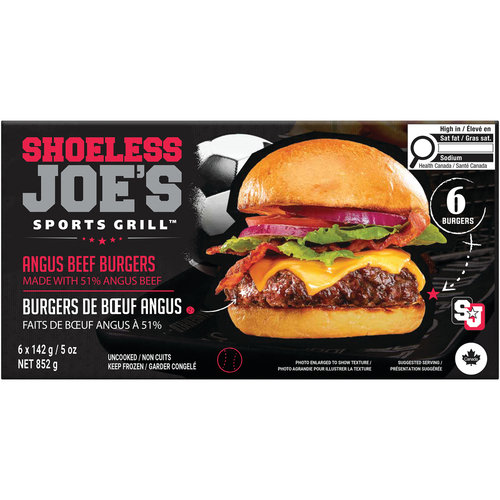 Buy Shoeless Joes Burgers Angus Beef 852 g | Sobeys Inc.