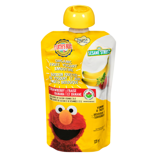 Buy Earth's Best Organic Fruit Yogurt Smoothie Strawberry Banana Kids ...
