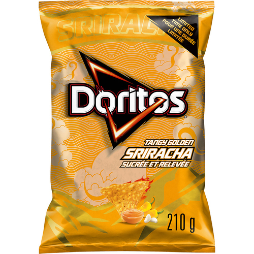 Buy Doritos Tortilla Chips Tangy Golden Sriracha Flavoured 210 g ...