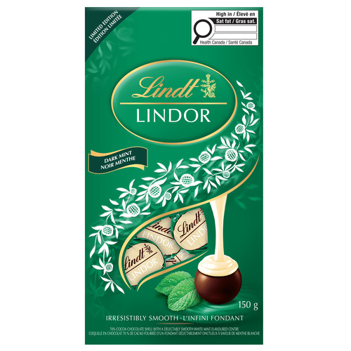 Buy Lindt Lindor Truffles Mint Dark Chocolate Bag 150 g | Sobeys Inc.