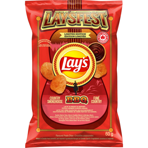 Buy Lay's Potato Chips Country Smokehouse BBQ Flavoured 60 g | Sobeys Inc.