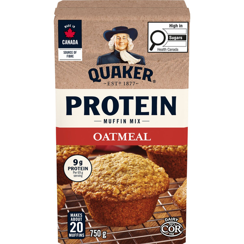 Buy Quaker Muffin Mix Protein Oatmeal 750 g | Sobeys Inc.