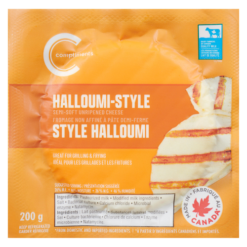 Buy Compliment Semi-Soft Unripened Cheese Halloumi-Style 200 g | FreshCo