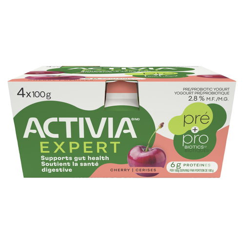 Buy Activia Expert Yogurt Pre & Probiotics Cherry 4 x 100 g | Safeway ...