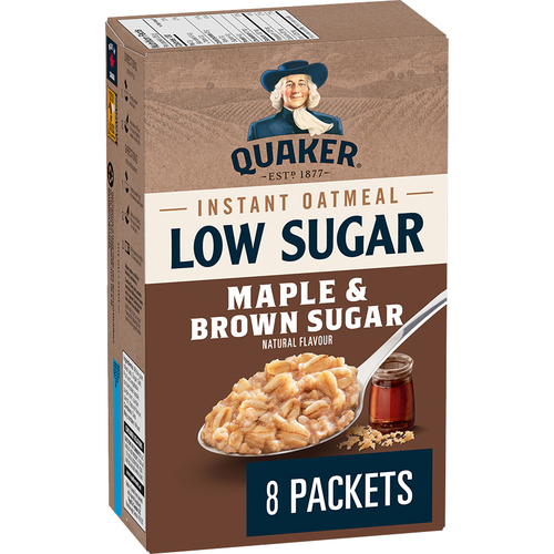 Buy Quaker Low Sugar Instant Oatmeal Maple & Brown Sugar 8 Packets 232 ...