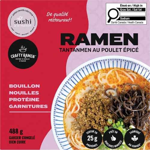 Achetez Sushi a la Maison Ramen Tantanmen au poulet épicé 488 g | IGA