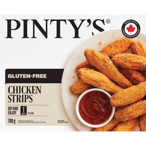 Buy Pinty S Gluten Free Frozen Chicken Breast Strip Fully Cooked 790 G