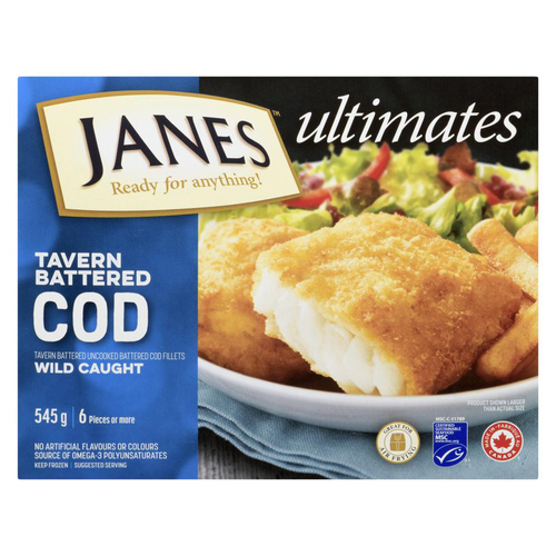 Buy Janes Frozen Cod Fillets Tavern Battered 545 g | Sobeys Inc.