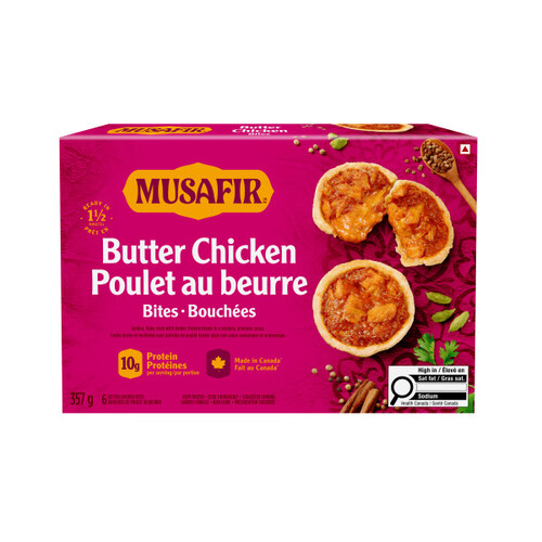Buy Musafir Frozen Chicken Bites Butter Chicken 357 g | FreshCo