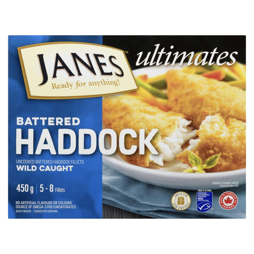 Buy Janes Frozen Haddock Fillets Battered 450 g | Safeway Canada