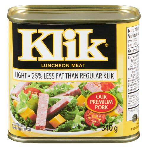 Buy Klik Light Luncheon Meat 340 g | Sobeys Inc.