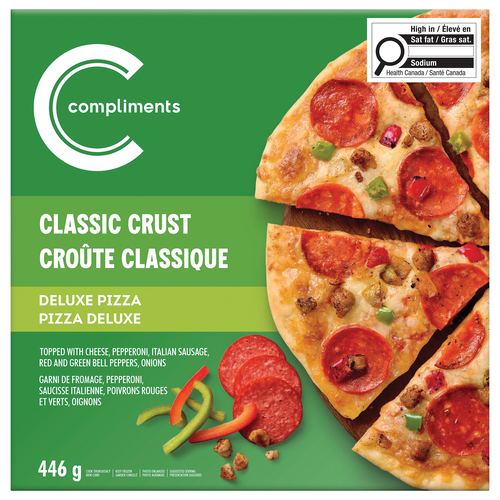 Buy Compliments Frozen Deluxe Pizza Classic 446 g | Safeway Canada