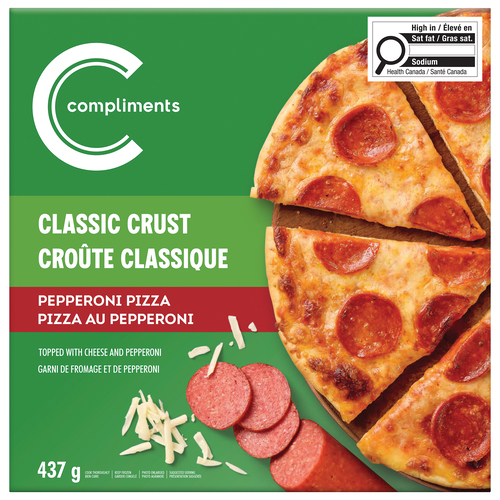 Buy Compliments Frozen Pizza Classic Pepperoni 437 g | Safeway Canada