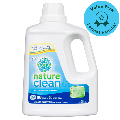 Buy Nature Clean Liquid Laundry Detergent Value Size 3 L | Sobeys Canada