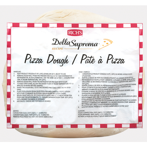Buy Rich's Pizza Dough Ball With Bag 737 g (frozen) | FreshCo
