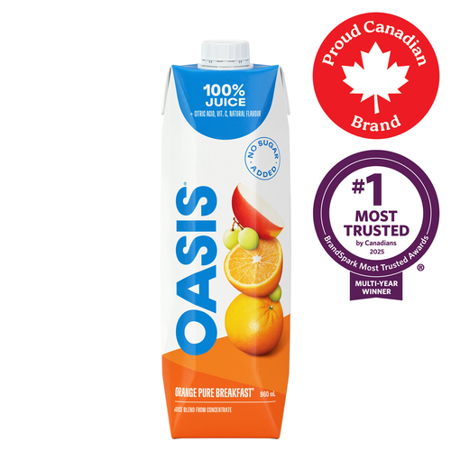 Buy Oasis Juice Orange Pure Breakfast 960 ml | Sobeys Inc.