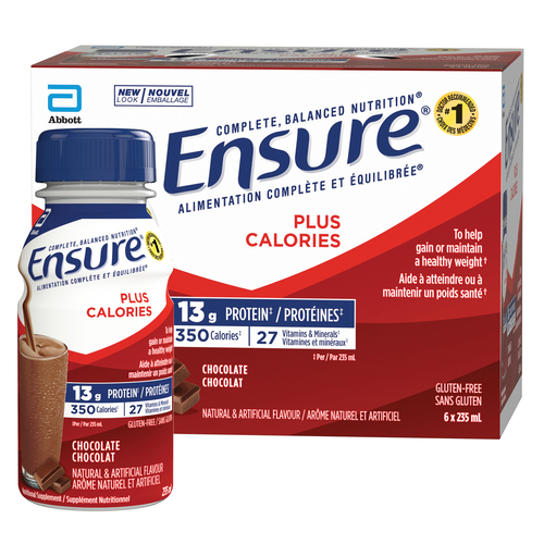 Buy Ensure Plus Meal Replacement Chocolate 6 x 235 ml (bottles) | FreshCo
