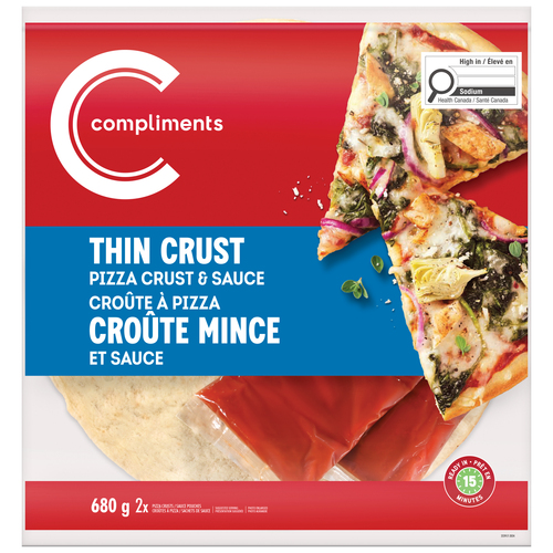 Buy Compliments Pizza Starter Kit Thin Crust 680 g | Sobeys Inc.