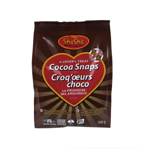 Buy ShaSha Cookies Cocoa Snaps 300 g | Sobeys Inc.