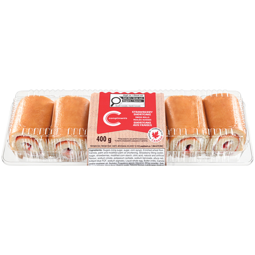 Buy Compliments Swiss Rolls Strawberry Shortcake 400 g (frozen) | FreshCo