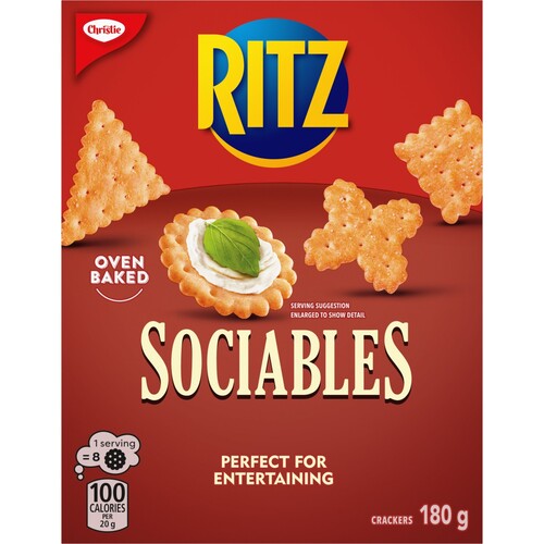 Buy Ritz Sociables Crackers 180 g | Sobeys Inc.