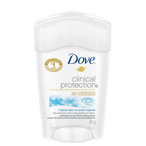 Buy Dove Clinical Protection Antiperspirant Solid Original Clean 45 g ...