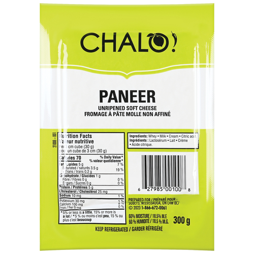 Buy Chalo! Paneer Soft Cheese 300 g | FreshCo
