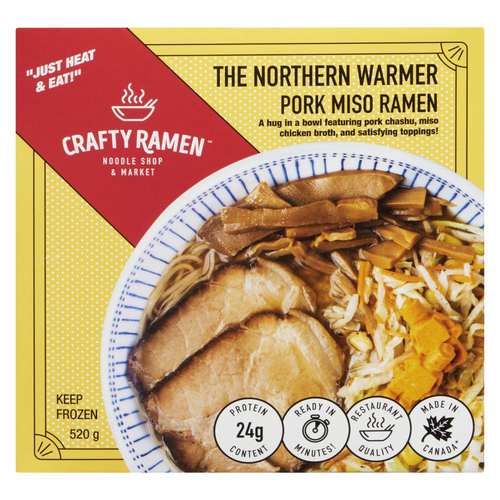 Buy Crafty Ramen Frozen Pork Miso Ramen The Northern Warmer 520 g | FreshCo