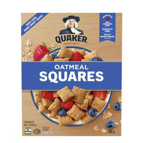 Buy Quaker Cereal Oatmeal Squares 500 g | Sobeys Inc.