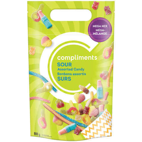 Buy Compliments Mega Mix Candy Assorted Sour 800 g | Safeway Canada
