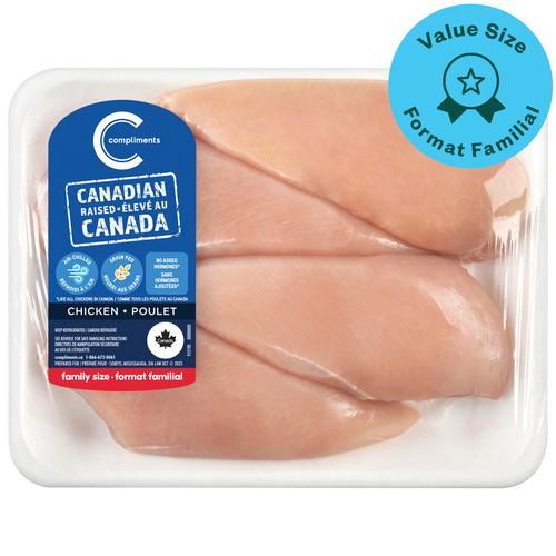 Buy Compliments Chicken Breasts Boneless Skinless Value Pack 3 - 6 ...