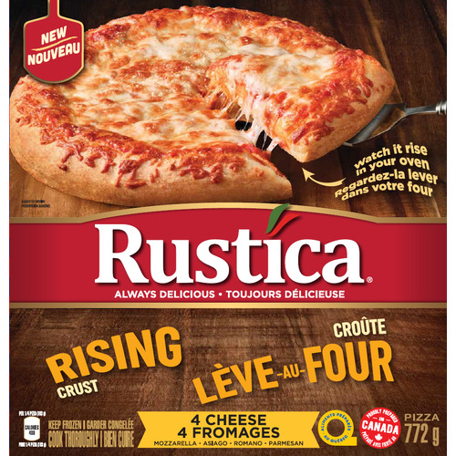 Buy Rustica Frozen Pizza Rising Crust 4 Cheese 772 g | FreshCo