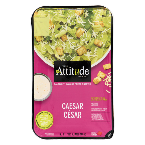 Buy Fresh Attitude Salad Kit Caesar Bacon Dressing 413 g | Safeway Canada
