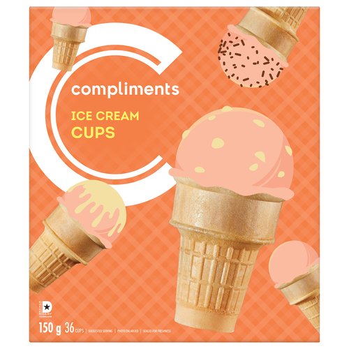 Buy Compliments Ice Cream Cups 36 Pack 150 g | FreshCo