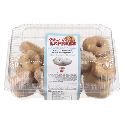 Buy Mini-Donut Express Mini Donuts Powdered Sugar 400 g | Sobeys Inc.
