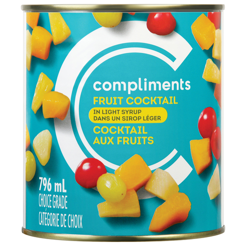 Buy Compliments Canned Fruit Cocktail In Light Syrup 796 ml | Foodland