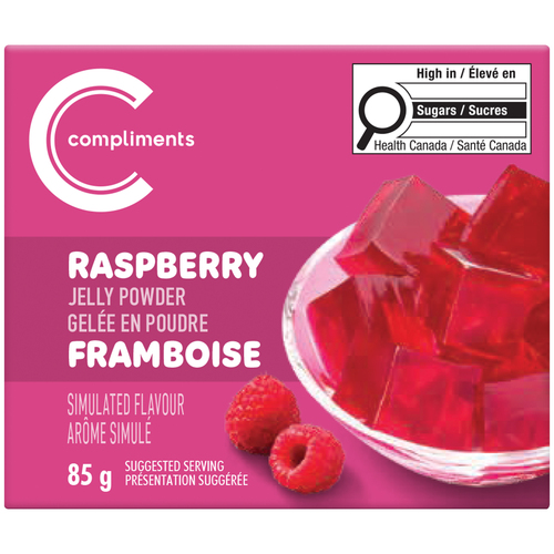 Buy Compliments Jelly Powder Raspberry 85 g | Sobeys Inc.