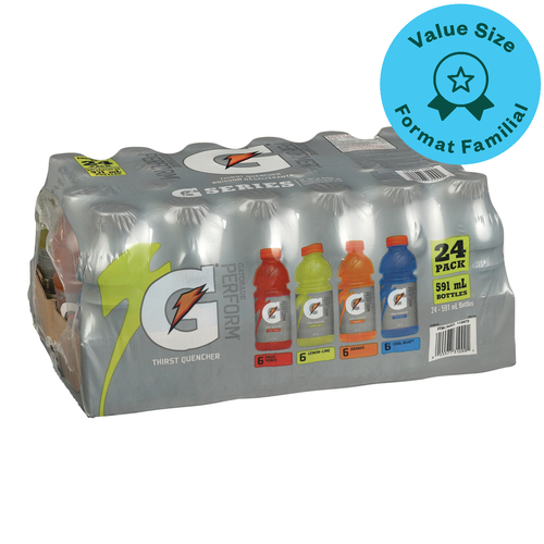 Buy Gatorade Sports Drink 4 Flavour 24 x 591 ml (bottles) | Safeway Canada