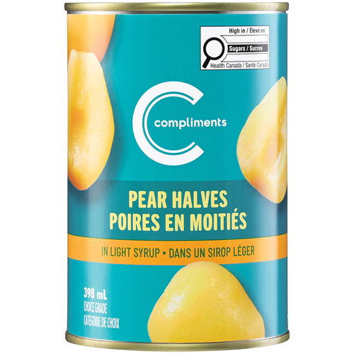 Buy Compliments Canned Pear Halves In Light Syrup 398 ml | Safeway Canada