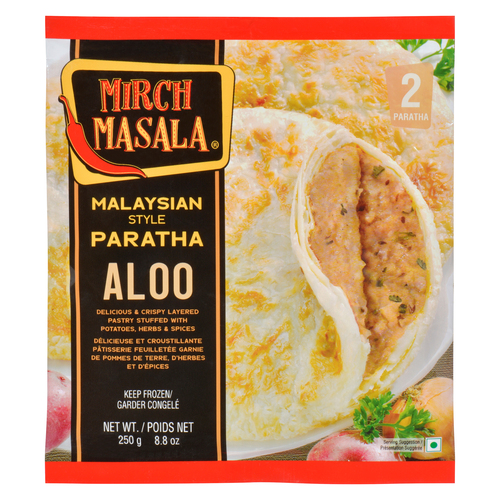 Buy Mirch Masala Frozen Aloo Paratha Malaysian Style 250 g | FreshCo