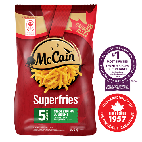 Buy McCain Superfries Frozen Fries 5 Minute Shoestring 650 g | FreshCo