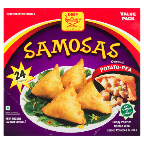Buy Deep Frozen Samosas Original Potato-Pea 652 g | FreshCo