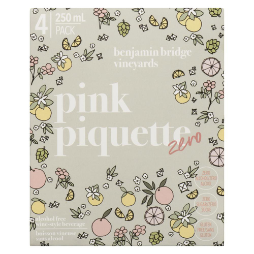 Buy Benjamin Bridge Non Alcoholic Wine-Style Beverage Pink Piquette ...