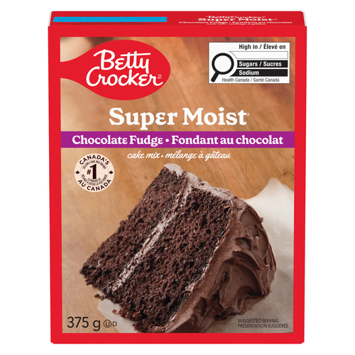Buy Betty Crocker Super Moist Cake Mix Chocolate Fudge 375 g | Sobeys Inc.