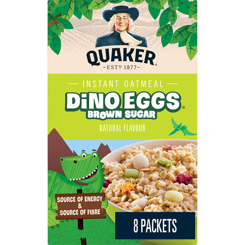 Buy Quaker Dino Eggs Instant Oatmeal Brown Sugar 8 Pack 304 g | Sobeys Inc.