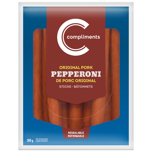 Buy Compliments Pepperoni Sticks Original Pork 300 g | FreshCo