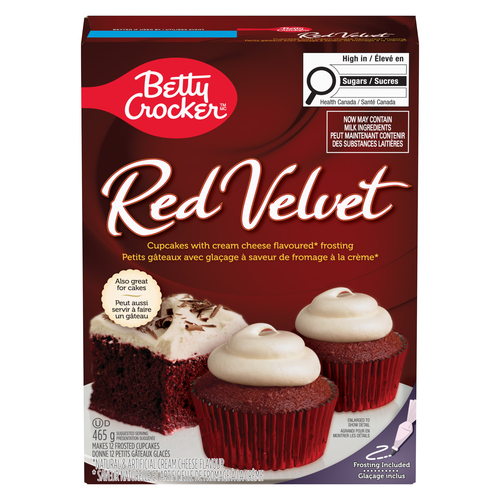 Buy Betty Crocker Cupcake Mix Red Velvet Frosting Included 12 Servings ...
