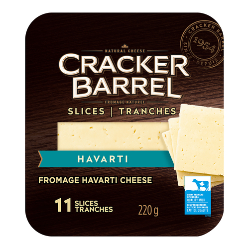 Buy Cracker Barrel Cheese Slices Havarti 220 g | Sobeys Inc.